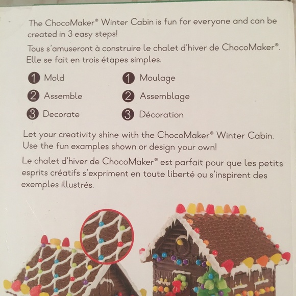 Choco Maker | Holiday | Nwt Winter Cabin Chocolate Gingerbread House ...